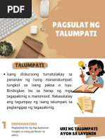 0601 - Kahulugan, Layunin, at Gamit NG Talumpati | PDF