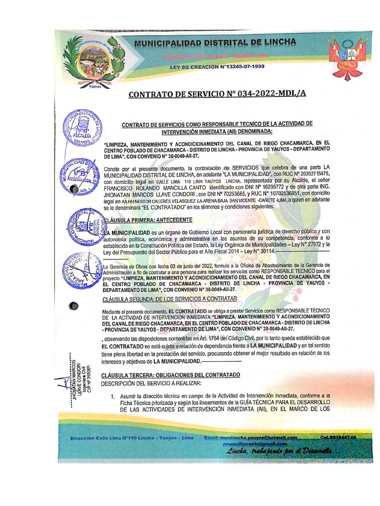 CV Jhonatan - Marcos - Llave - Condori Actualizado 2022-29 PDF | PDF