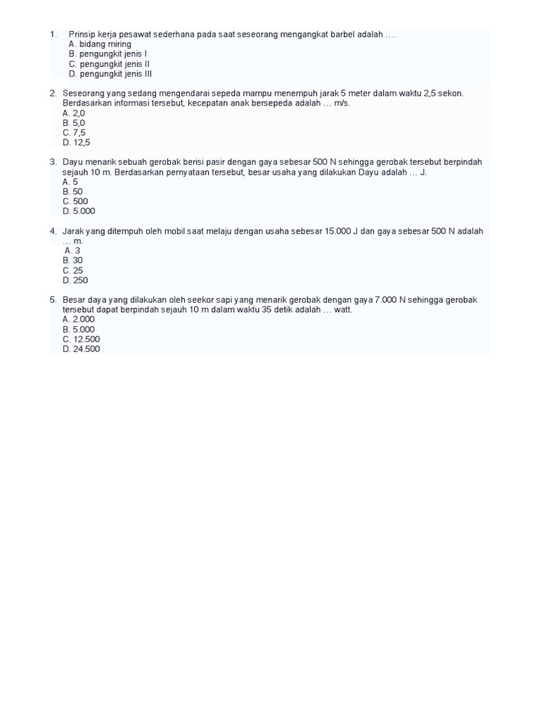 SOAL AKM PTS IPA Kelas VIII Semster 1 | PDF