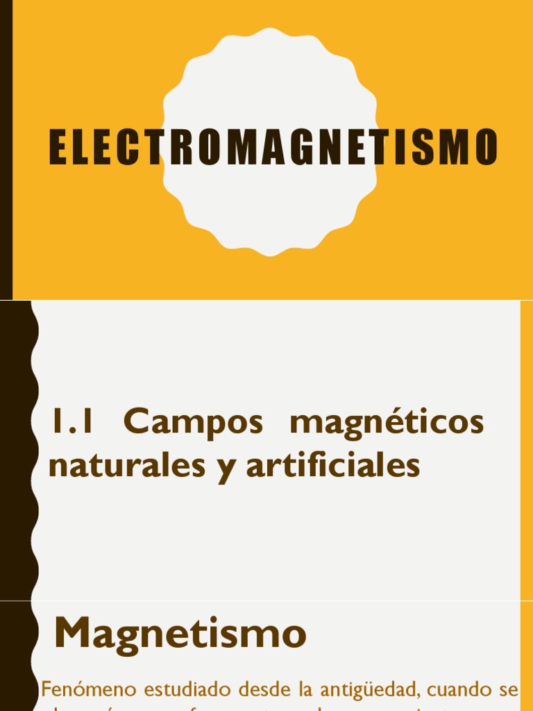 Electromagnetismo - 1.1 Campos Magneticos N y A - 1.2 Fuerza Magnetica ...