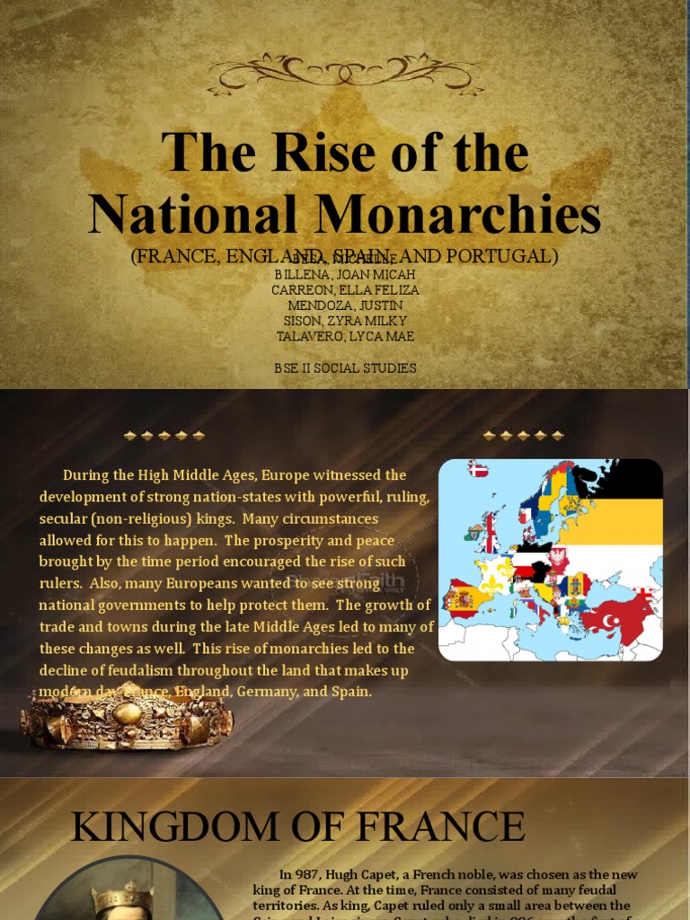 Group 4 - The Rise of The National Monarchies | PDF | Magna Carta | Moors