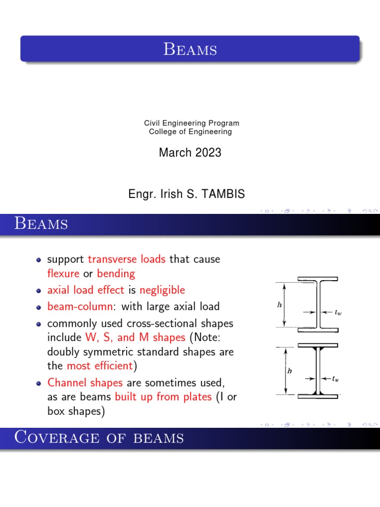 6 Beams | PDF | Bending | Buckling
