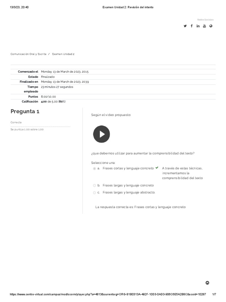 Examen UNIDAD 2 - La Escritura | PDF | Ensayos | Lingüística Examen UNIDAD 2 - La Escritura | PDF | Ensayos | Lingüística