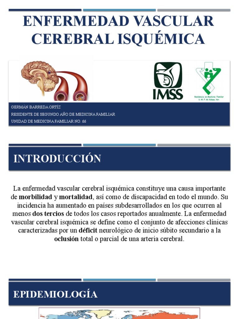 Enfermedad Vascular Cerebral Isquémica | PDF | Carrera | Epidemiología
