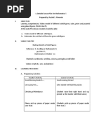 Solid Figures Lesson Plan for Grade 5 | PDF | Shape | Learning