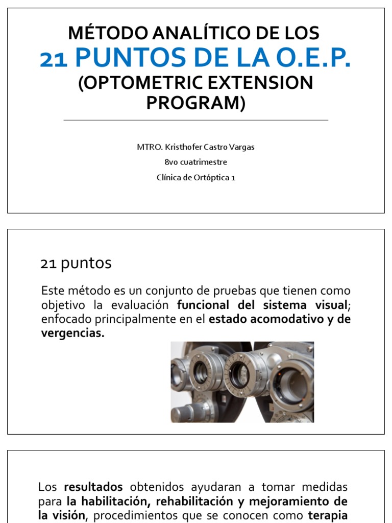 2 21 OEP pt 1 (1) | PDF | Ojo humano | Percepción visual