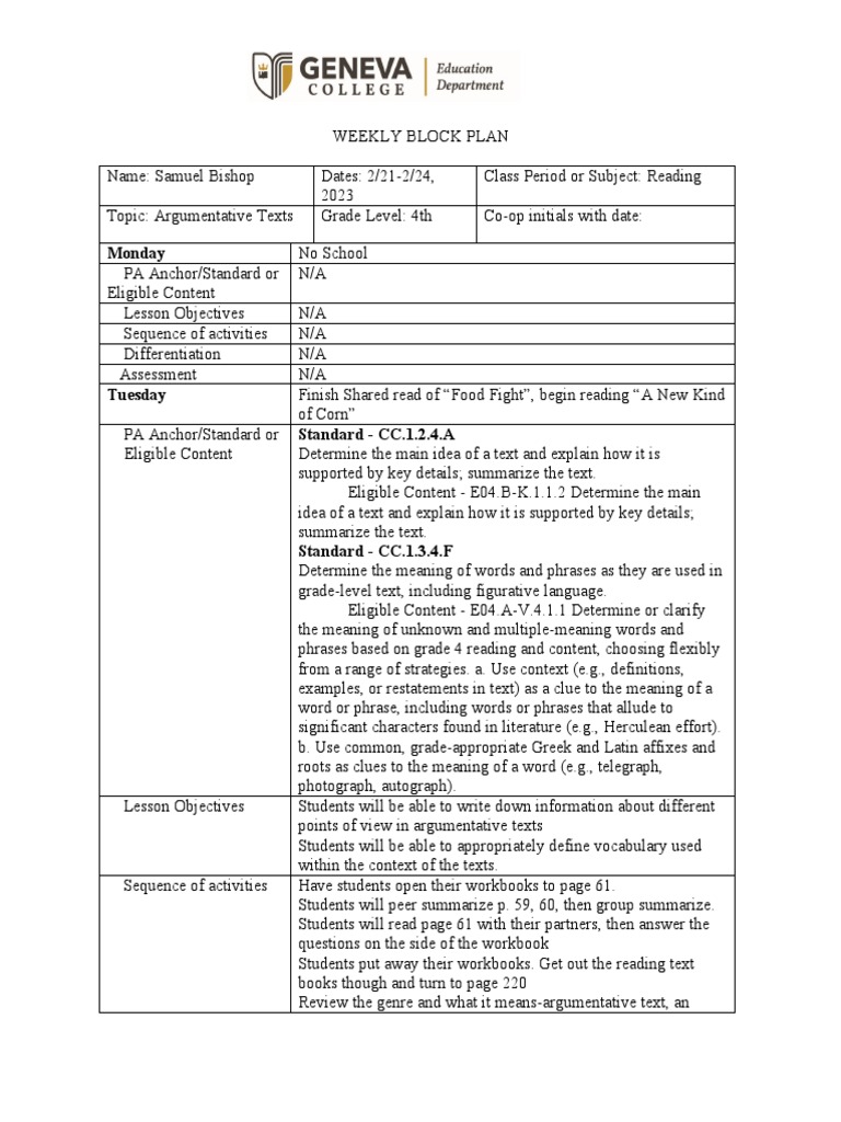 A New Kind of Corn Story Unit | PDF | Reading Comprehension | Communication