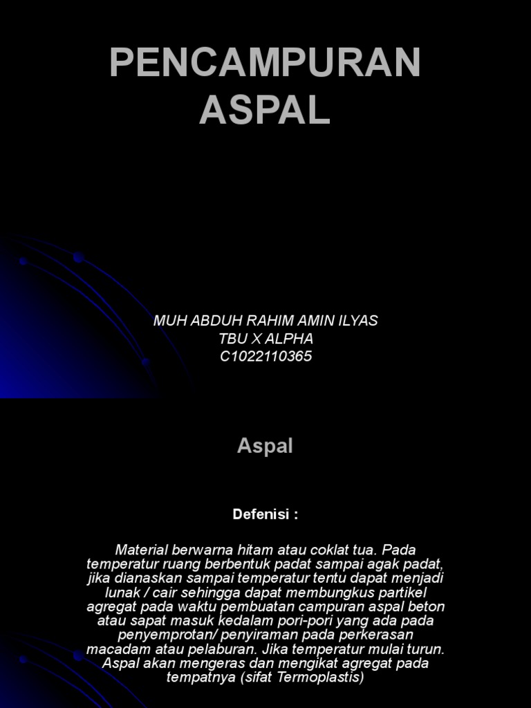 5 Aspal | PDF