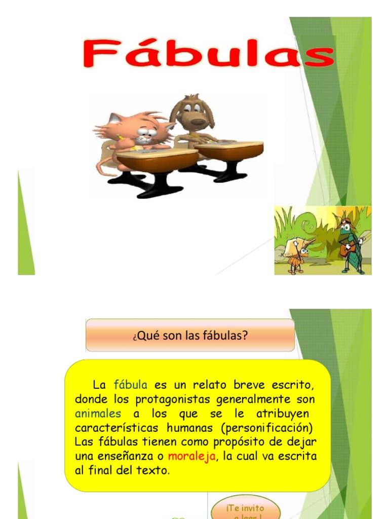 Fábulas: Relatos con Animales y Moraleja | PDF