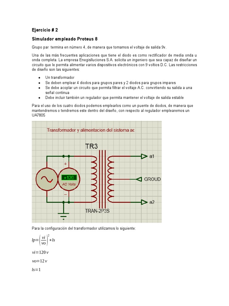 Ejercicios | PDF | Rectificador | Transformador