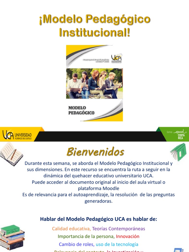 Modelo Pedagógico UCA: Dimensiones Clave | PDF | Aprendizaje ...
