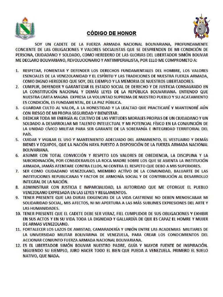 Código de Honor | PDF