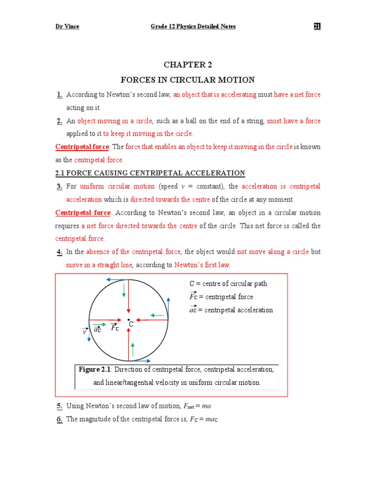 GRFP01 CRU Gr12 Ch02 ALL | PDF | Acceleration | Force