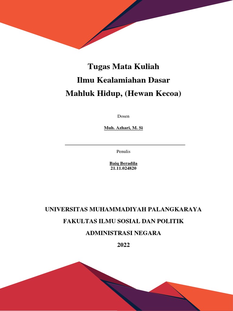 Tugas Mata Kuliah | PDF