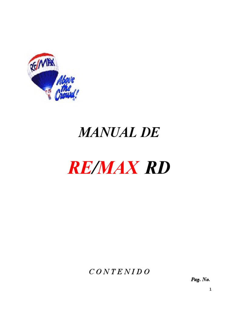 MANUAL DEL AGENTE Remax | PDF | Propiedad | Marketing
