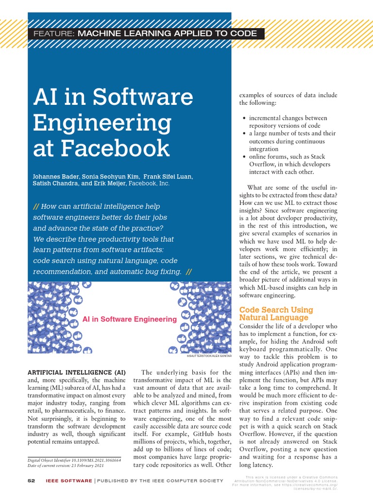 Ai in Engeneering at Facebook PDF | PDF | Artificial Intelligence ...