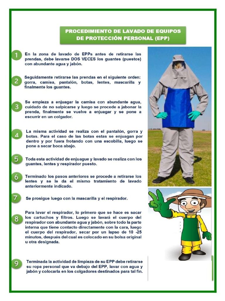 PROCEDIMIENTO DE LAVADO DE EPPs - Page-0001 | PDF