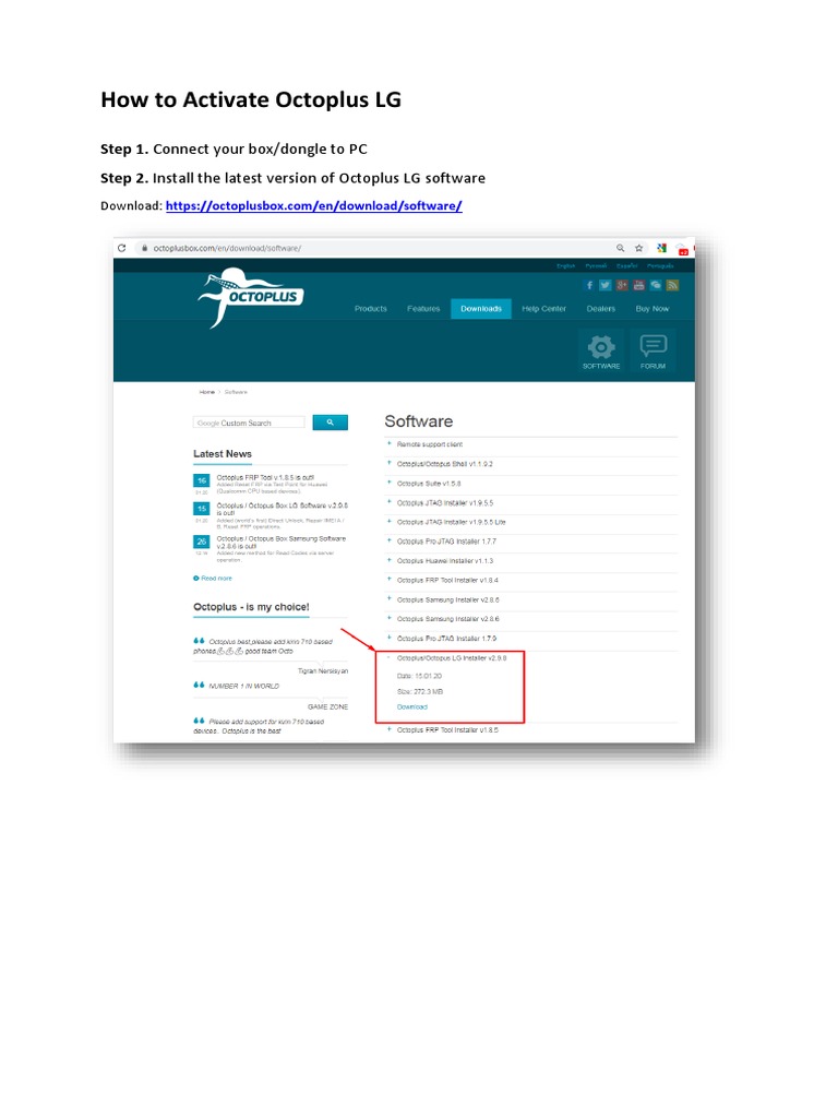 Octopus LG Activation Manual 2019 Eng | PDF