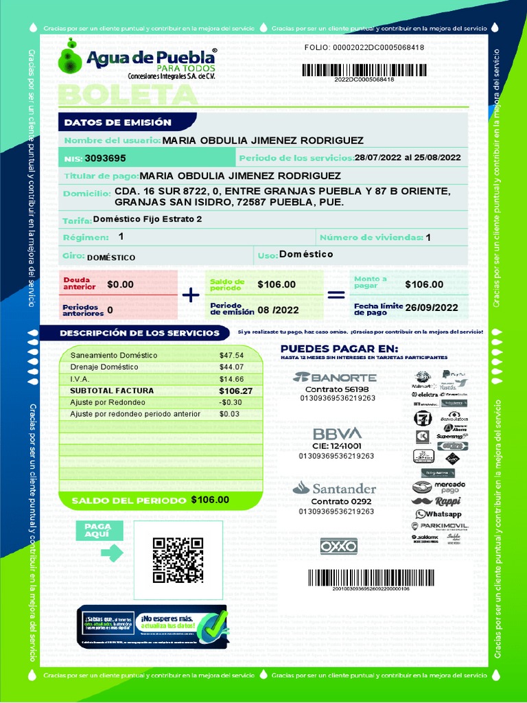 Maria Obdulia Jimenez Rodriguez 3093695: FOLIO: 00002022DC0005068418 | PDF