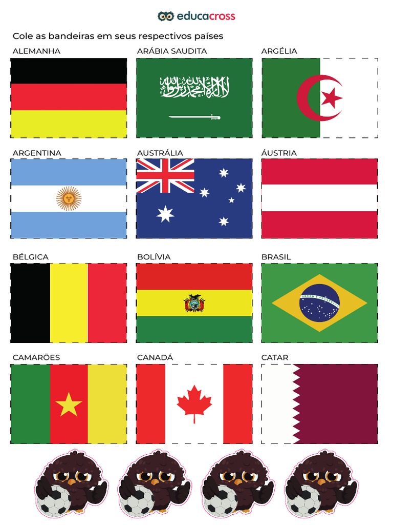 Bandeiras Dos Paises Do Mundo Para Imprimir