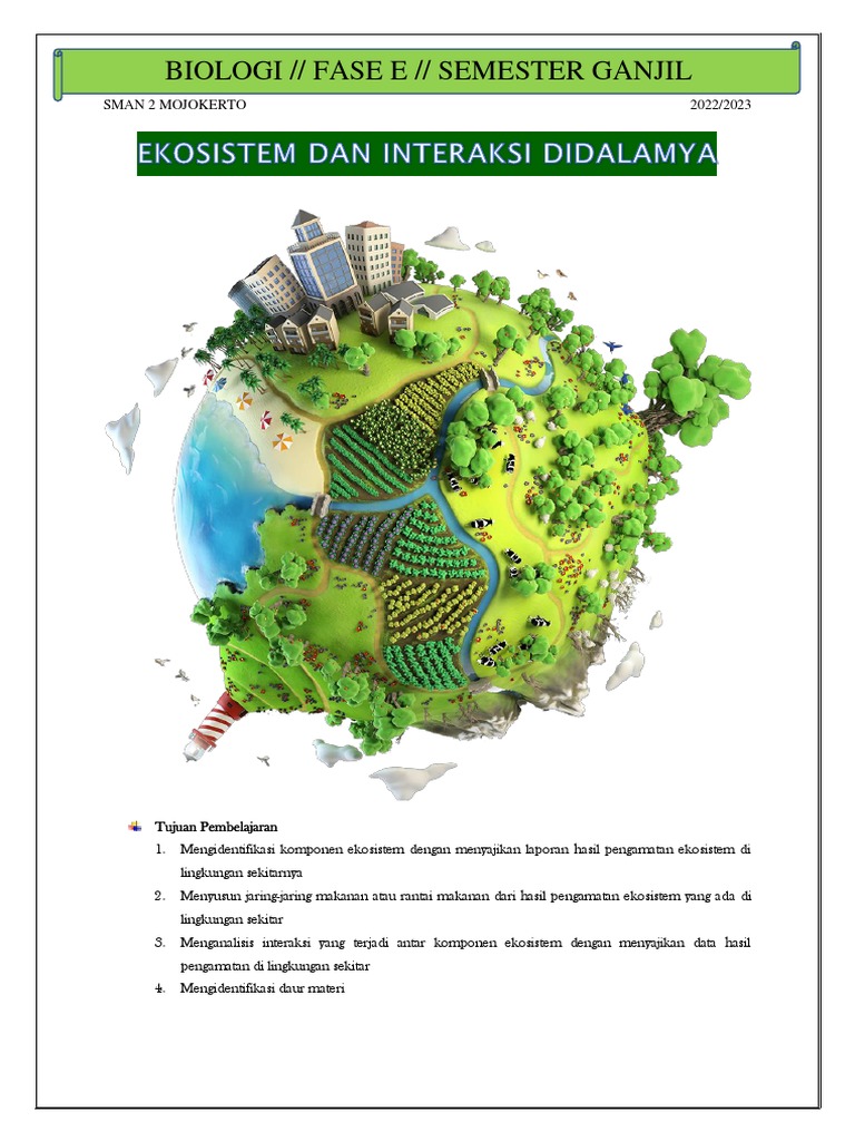 MODUL INTERAKSI EKOSISTEM - Allys Marthalina | PDF | Griya & Taman ...