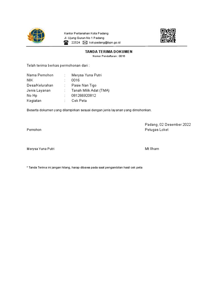 Data Cek Peta - TTD PDF | PDF