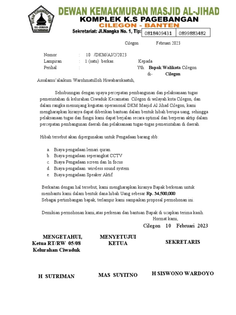Proposal Dana Hibah 2023 | PDF