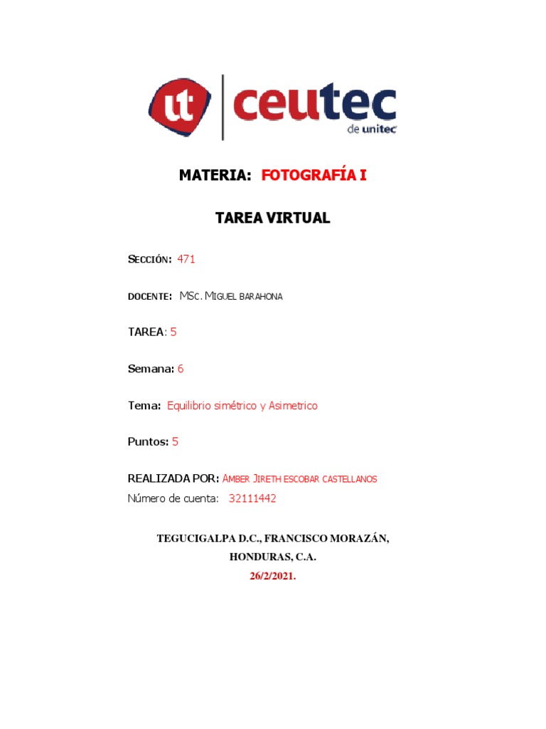 AmberEscobar Investigacion Fotografia | PDF | Simetría | Imagen