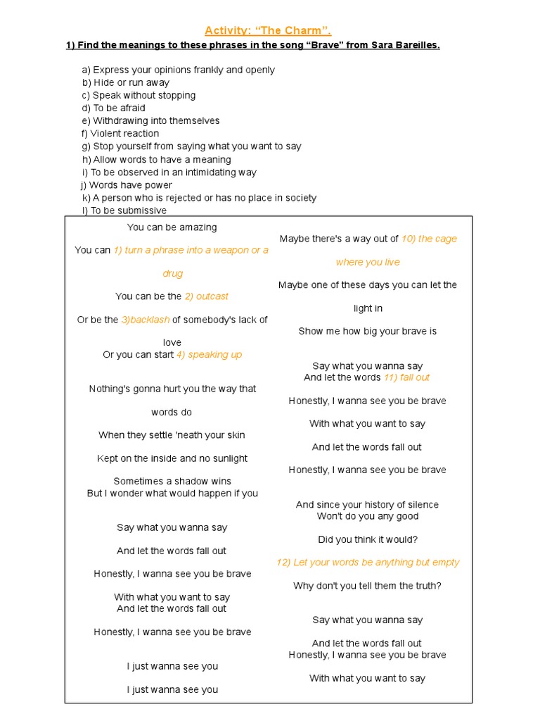 The Power of Words: An Analysis of the Lyrics and Themes of the Song ...