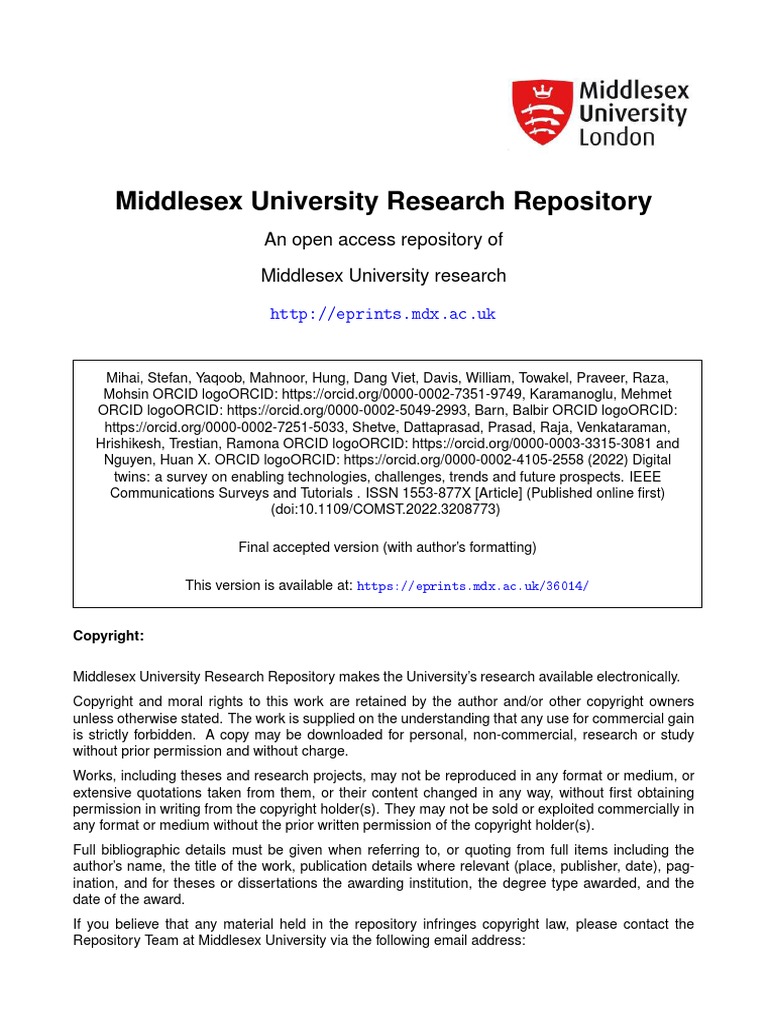 Digital Twins - A Survey On Enabling Technologies, Challenges, Trends and Future Prospects ...
