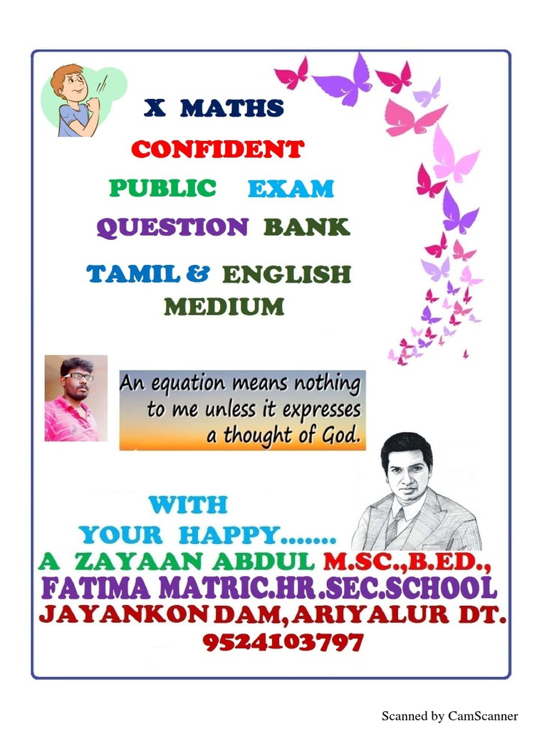 Namma Kalvi 10th Maths Important Questions 217801 | PDF