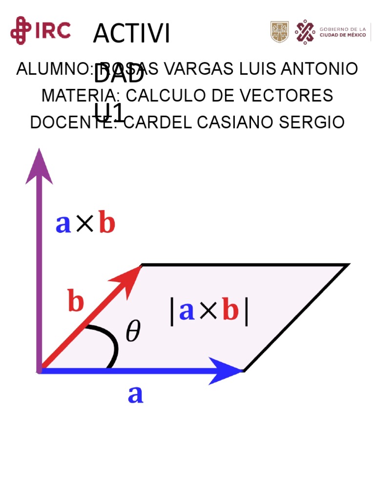 Actividad 1 Calculo de Vectores | PDF | Vector Euclidiano | Geometría