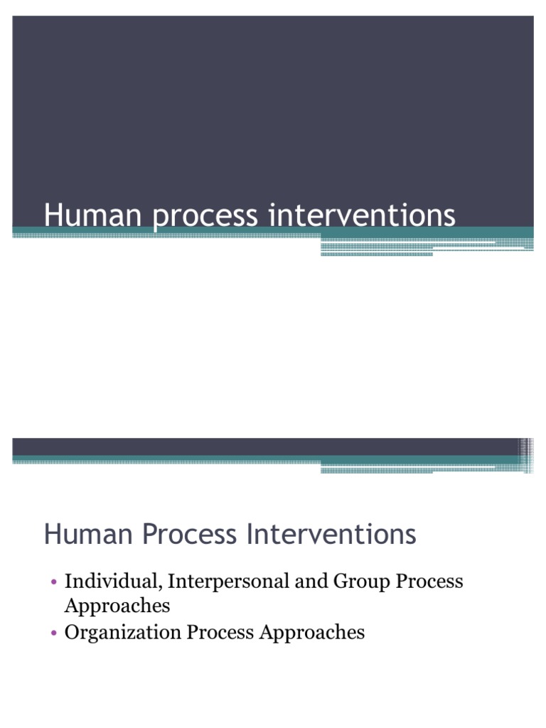 6 - Human Process Interventions | PDF | Team Building | Leadership