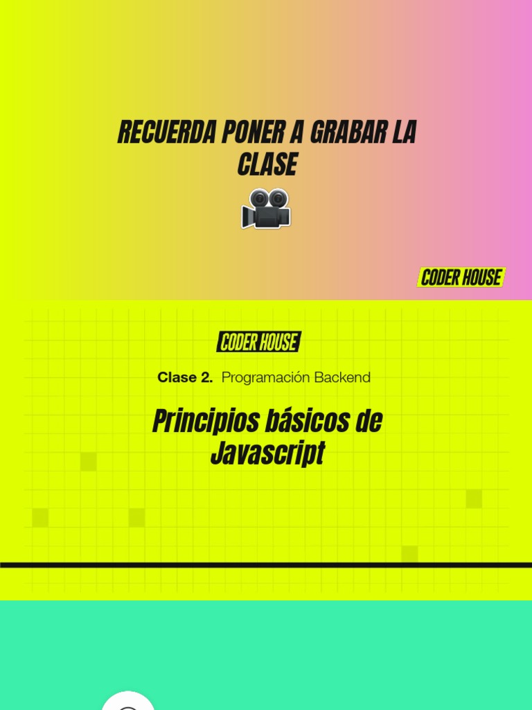 Clase 2 - Principios Básicos de Javascript | PDF | Objeto (informática) | Script Java