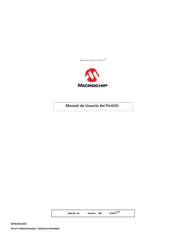 Manual Pickit 3 | PDF | Entorno de desarrollo integrado | USB