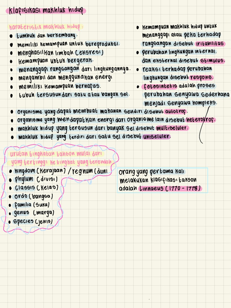 Klasifikasi Makhluk Hidup | PDF | Sains & Matematika