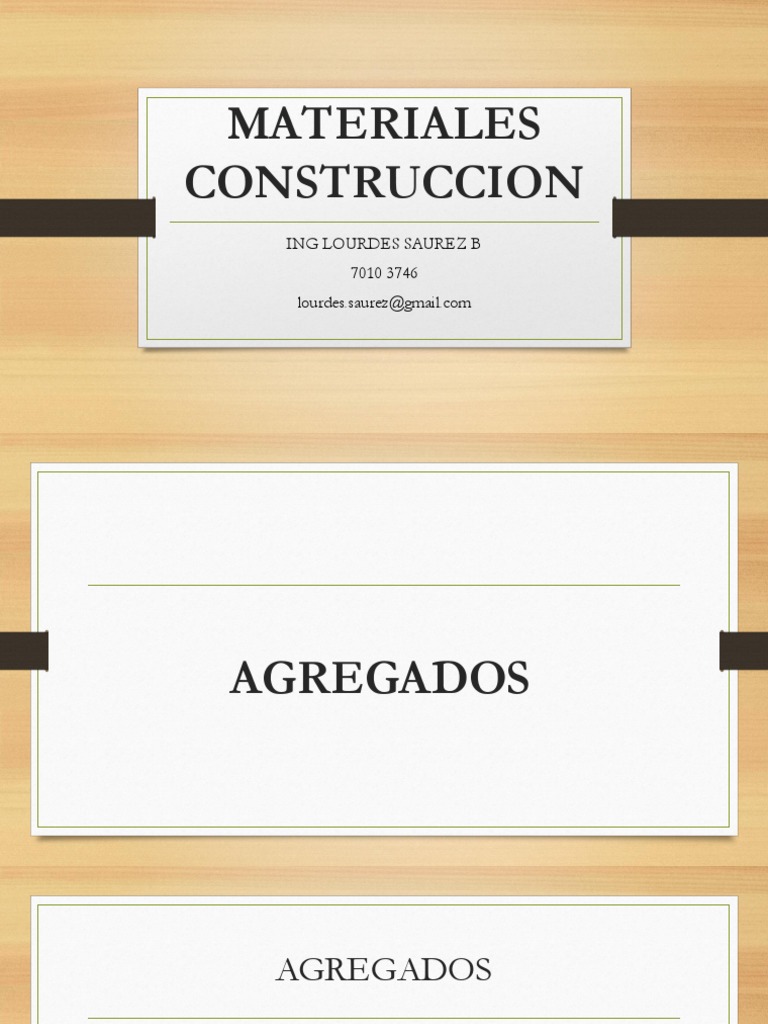 Clase 1 Agregados | PDF | Hormigón | Grava