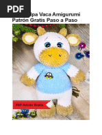 Patrón Gratis Amigurumi Vaca Marilyn | PDF | Amigurumi | Tejer