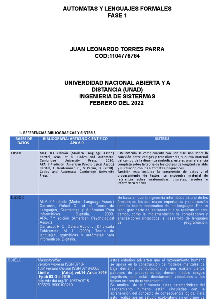 Automatas y Lenguajes Formales | PDF | Lingüística | Matemáticas
