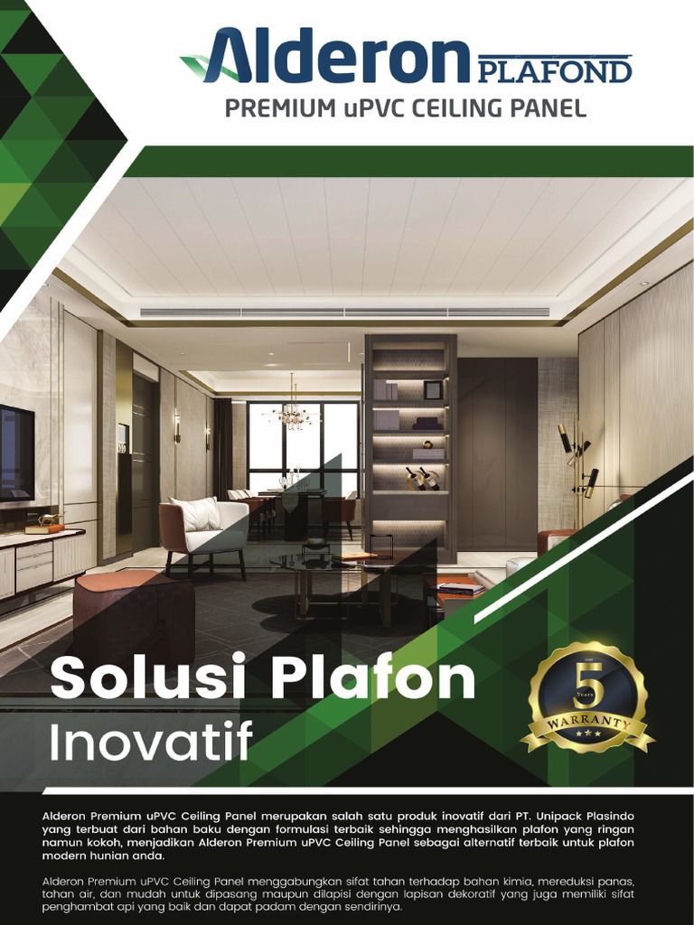 Brosur Alderon Plafon uPVC | PDF
