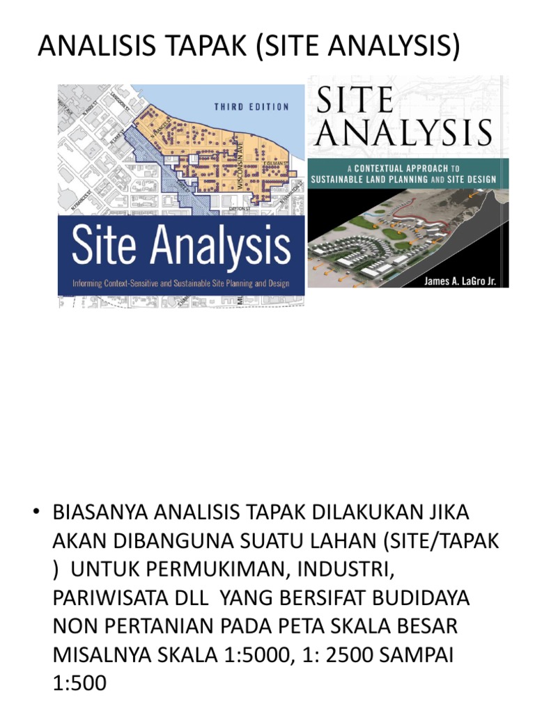 Contoh Analisis Tapak untuk Perencanaan | PDF