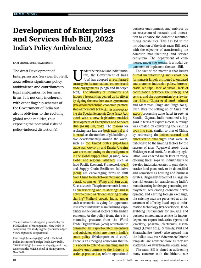 DESH Bill 2022: Policy Ambivalence | PDF | Taxes | Value Added Tax