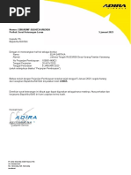 Surat Lunas Adira | PDF | Bisnis | Pengelolaan Keuangan & Uang