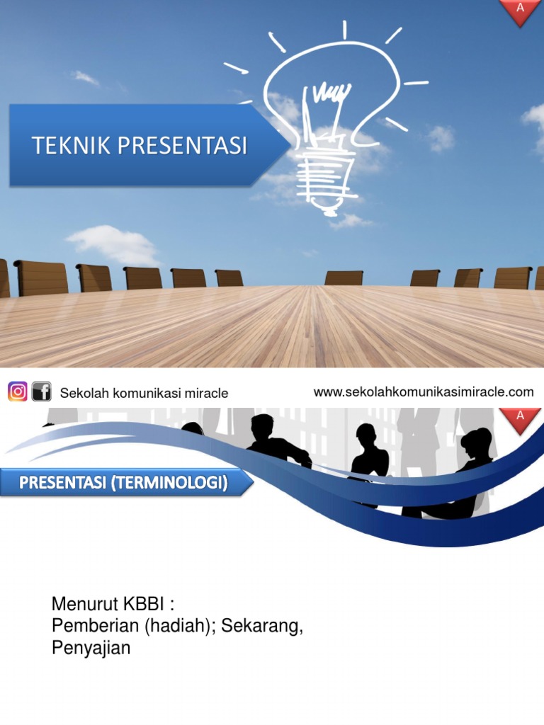 Teknik Presentasi Efektif | PDF