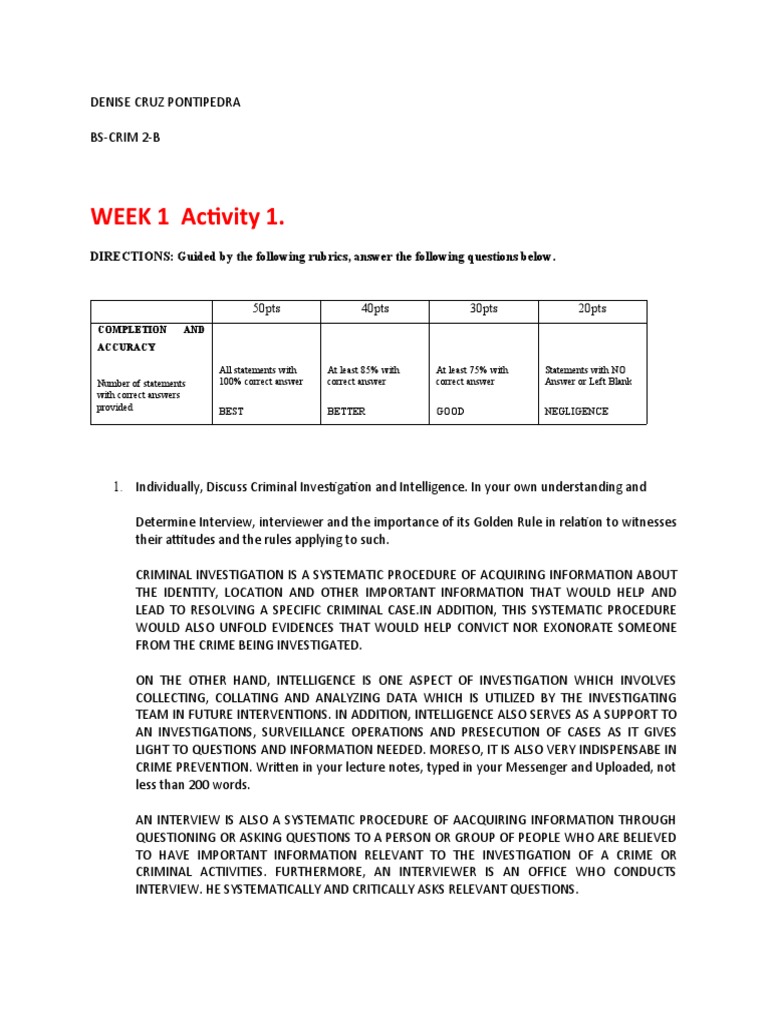 Denise Cruz Pontipedra Cid Act 1 & 2 | PDF | Right To Silence | Justice