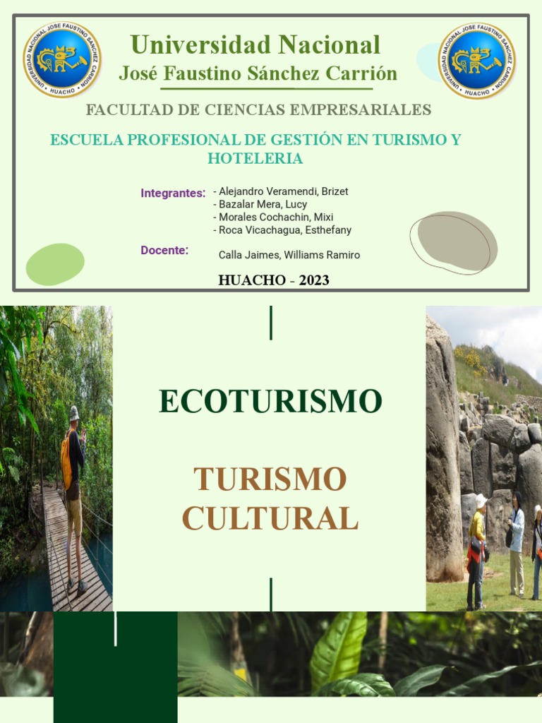 Ecoturismo y Turismo Cultural | PDF | Tecnología
