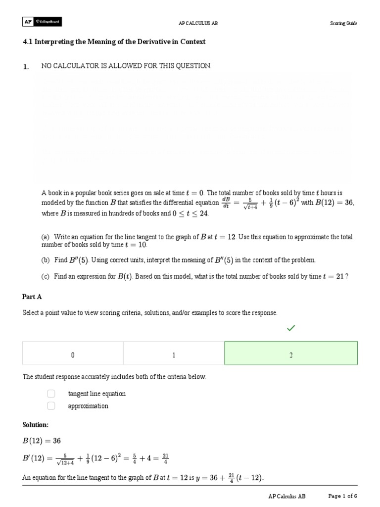 Unit 4 AP Classroom PDF | PDF | Equations | Function (Mathematics)