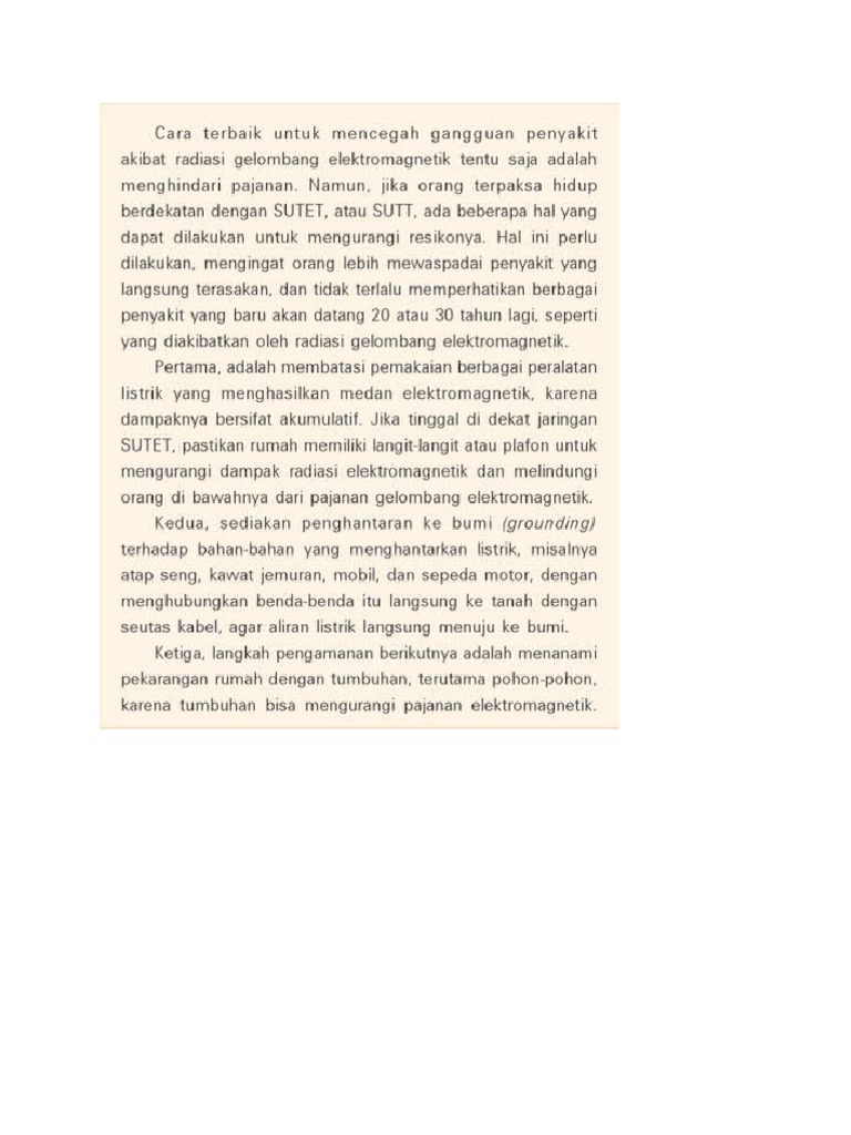 SUTT Atau SUTET | PDF