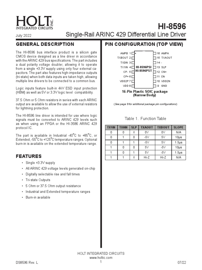 Hi 8596 - V Rev L PDF | PDF | Capacitor | Amplifier