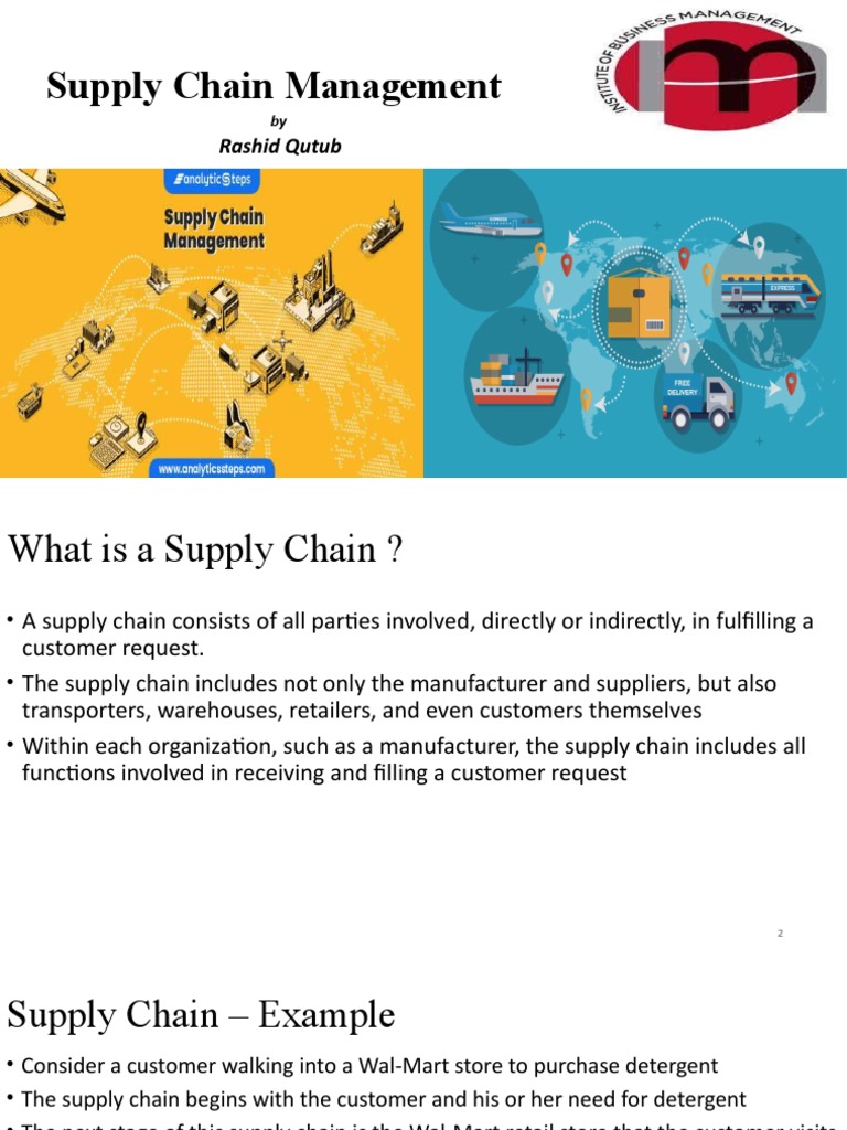 Stages of Supply Chain Management.pptx | PDF | Supply Chain | Retail